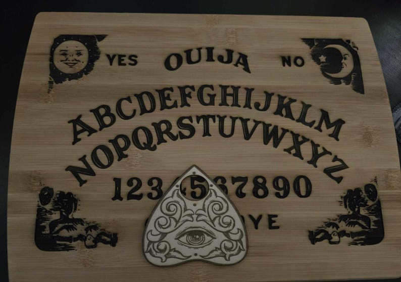 Handmade Ouija Board Bamboo Cutting Board With Real Planchette - Etsy