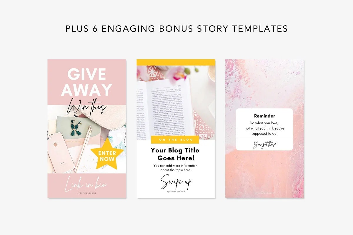 Canva Instagram Blogger Templates - Etsy