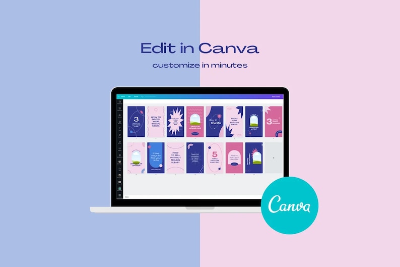 Canva Instagram Reels Templates - Etsy