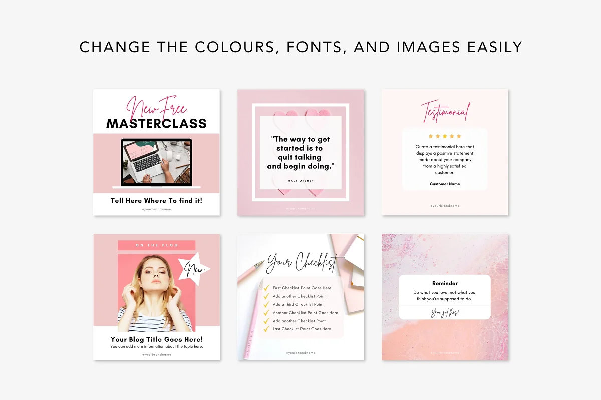 Canva Instagram Blogger Templates - Etsy