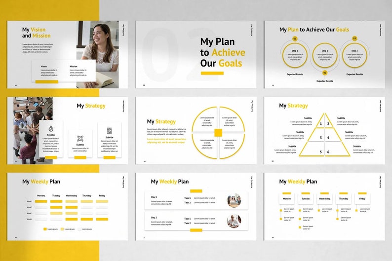 90 Day Action Plan Canva Template - Etsy