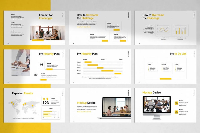 90 Day Action Plan Canva Template - Etsy