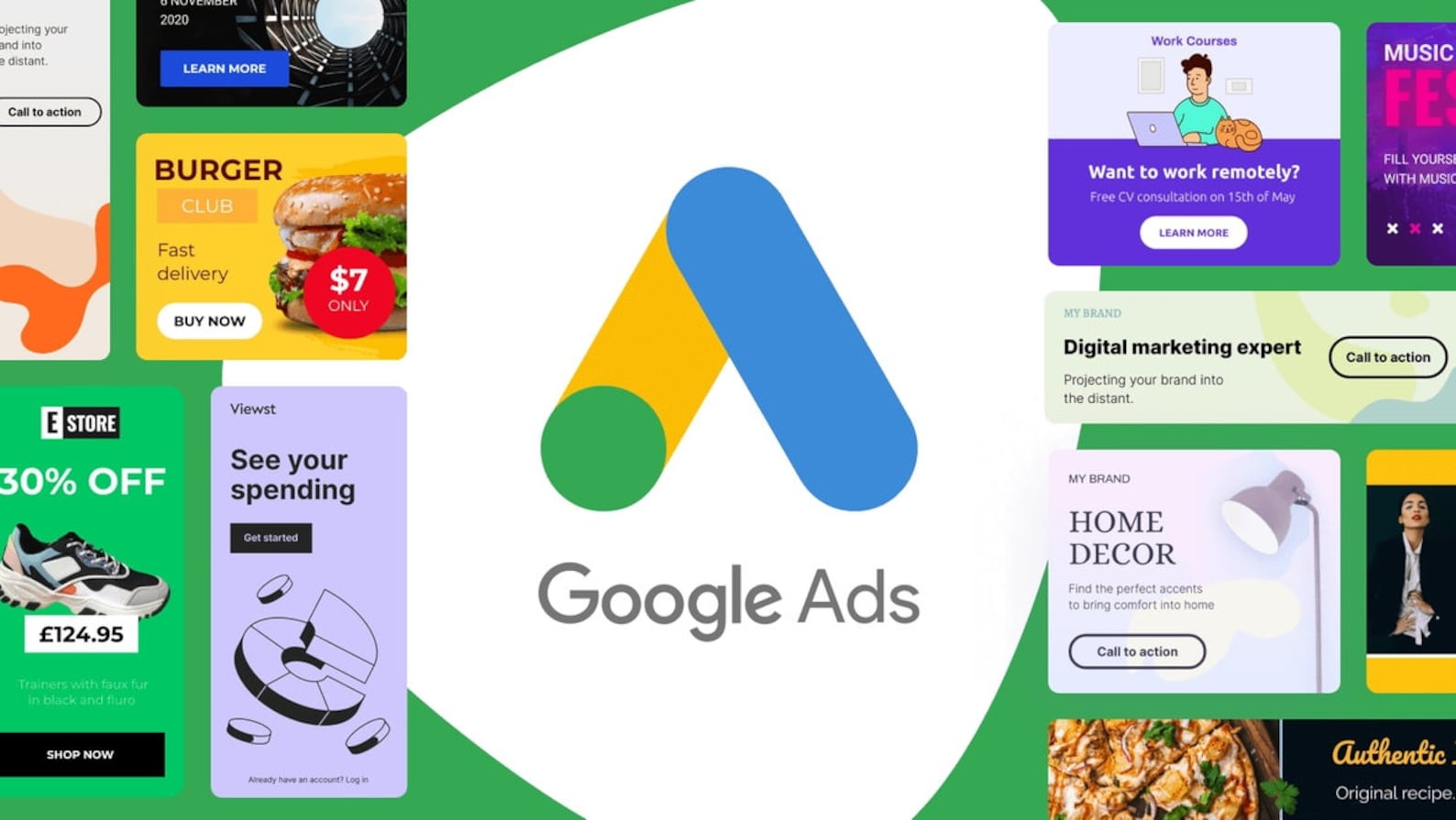 150 Google Ads Template Pack PSD - Etsy