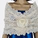 Ivory Lace Evening Capelet: Wedding Shawl, Formal Dress Cover-up - Etsy