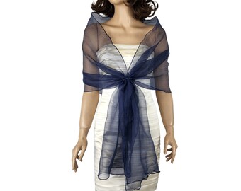 Navy Blue Organza Shrug - Etsy