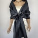 Oversized Black Satin Wrap Shawl, Black Satin Cover up Shawl, Black ...