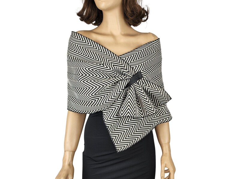 Black Satin Pull Thru Wrap Wedding Shawl Scarf Cover up - Etsy