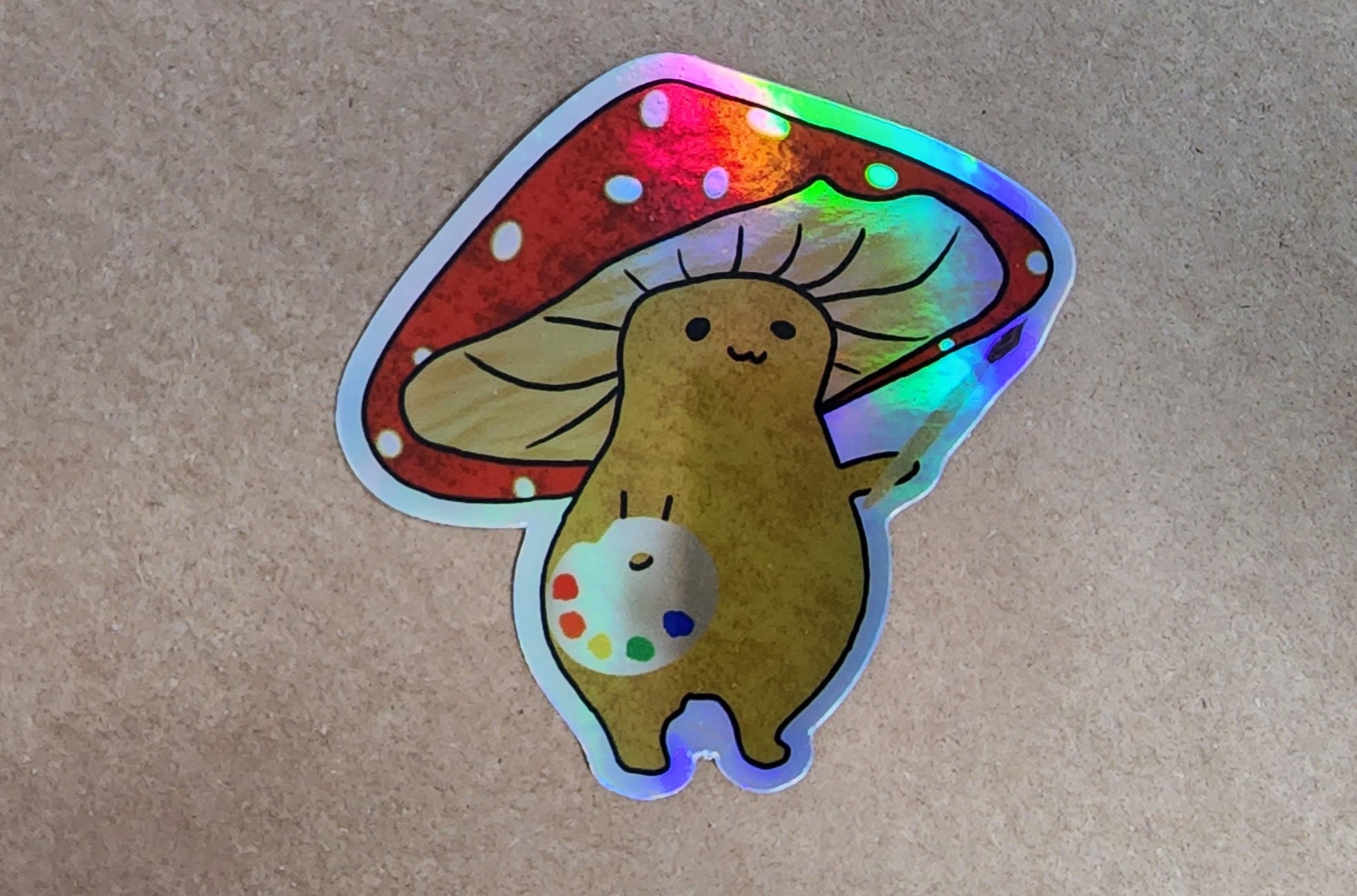Holographic Sticker Milo Ross Mushroom - Etsy