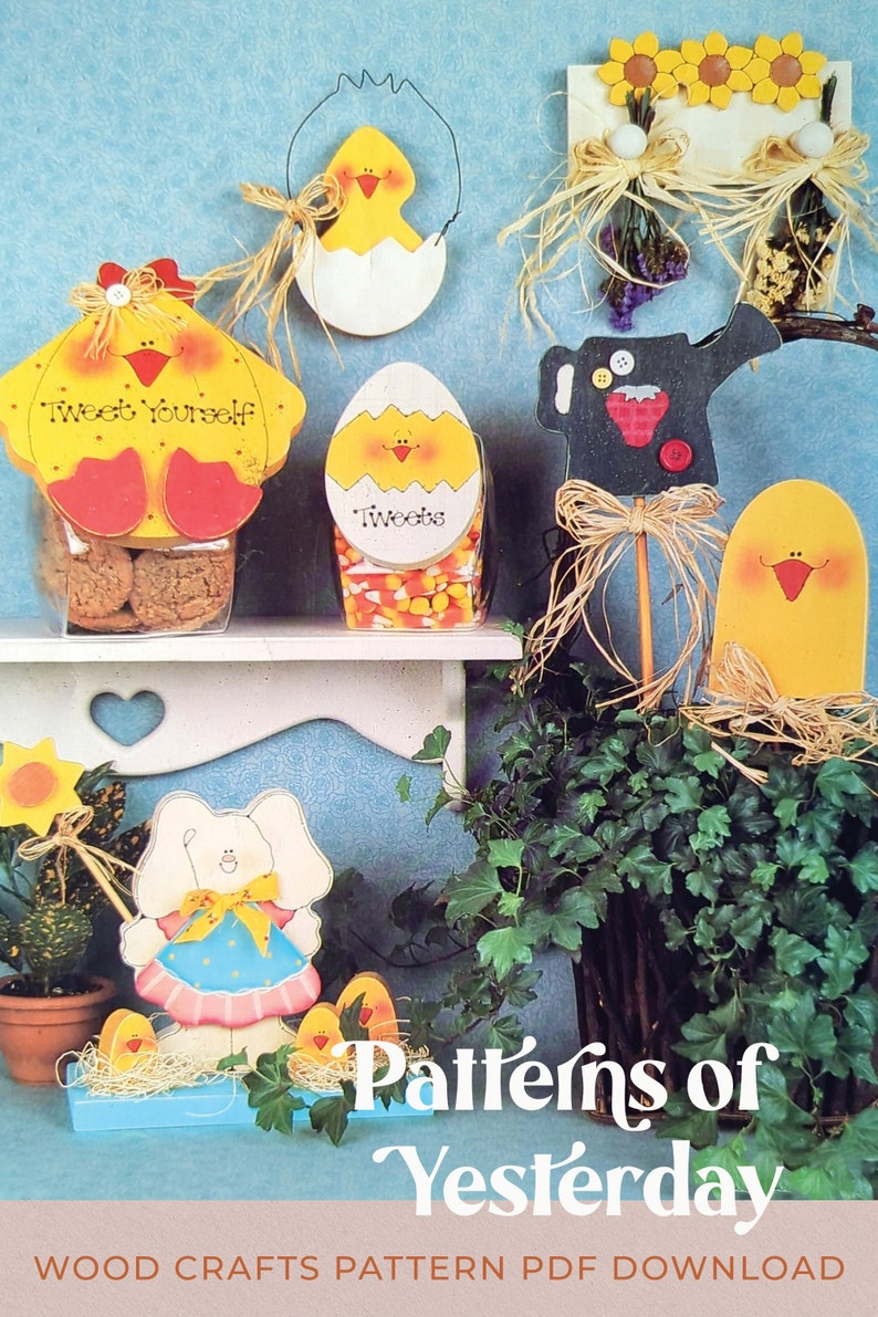 Vintage Spring Wood Craft Patterns instant PDF Digital Download - Etsy