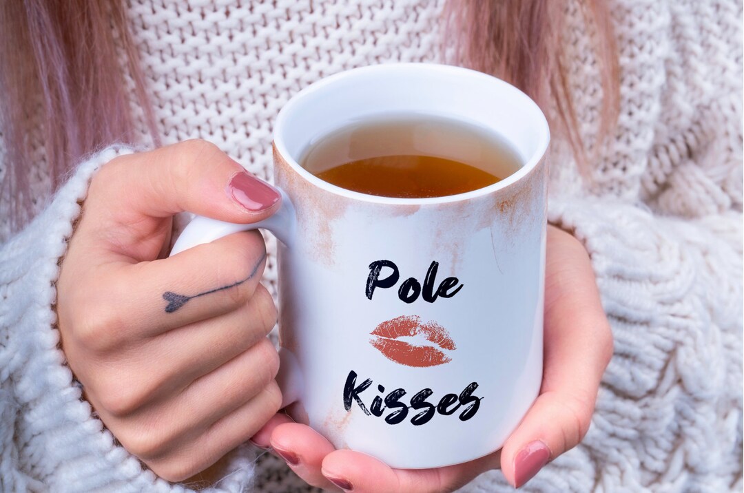 Pole Dance pole Kisses Red and Black Coffee Mug - Etsy