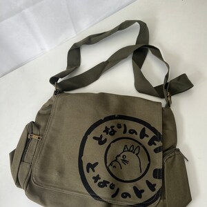 My Neighbor Totoro Canvas Shoulder Messenger Bag Studio Ghibli Khaki - Etsy