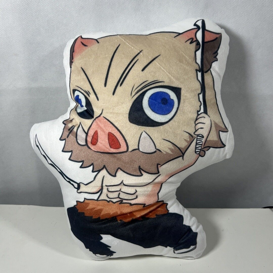 Demon Slayer: Kimetsu No Yaiba Inosuke Hashibira Plush Pillow Cushion ...