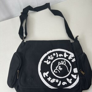 My Neighbor Totoro Canvas Shoulder Messenger Bag Studio Ghibli Black - Etsy