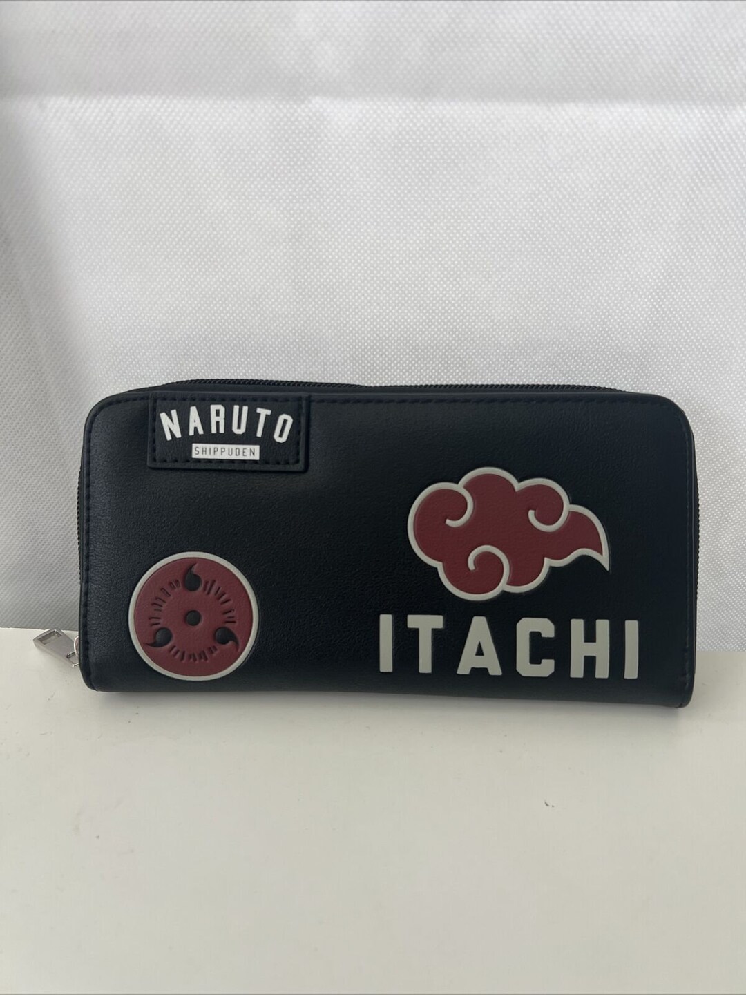 Naruto Shippuden Itachi Uchiha Akatsuki Red Cloud Zip Around Wallet ...