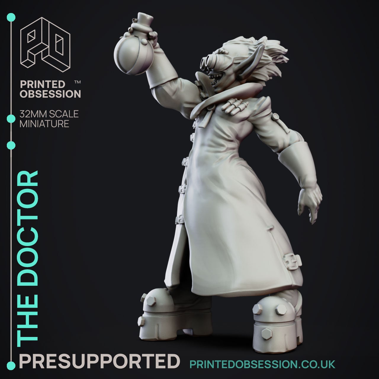 Goblin Scientist Goblin Brewers 32mm Scale Printed - Etsy