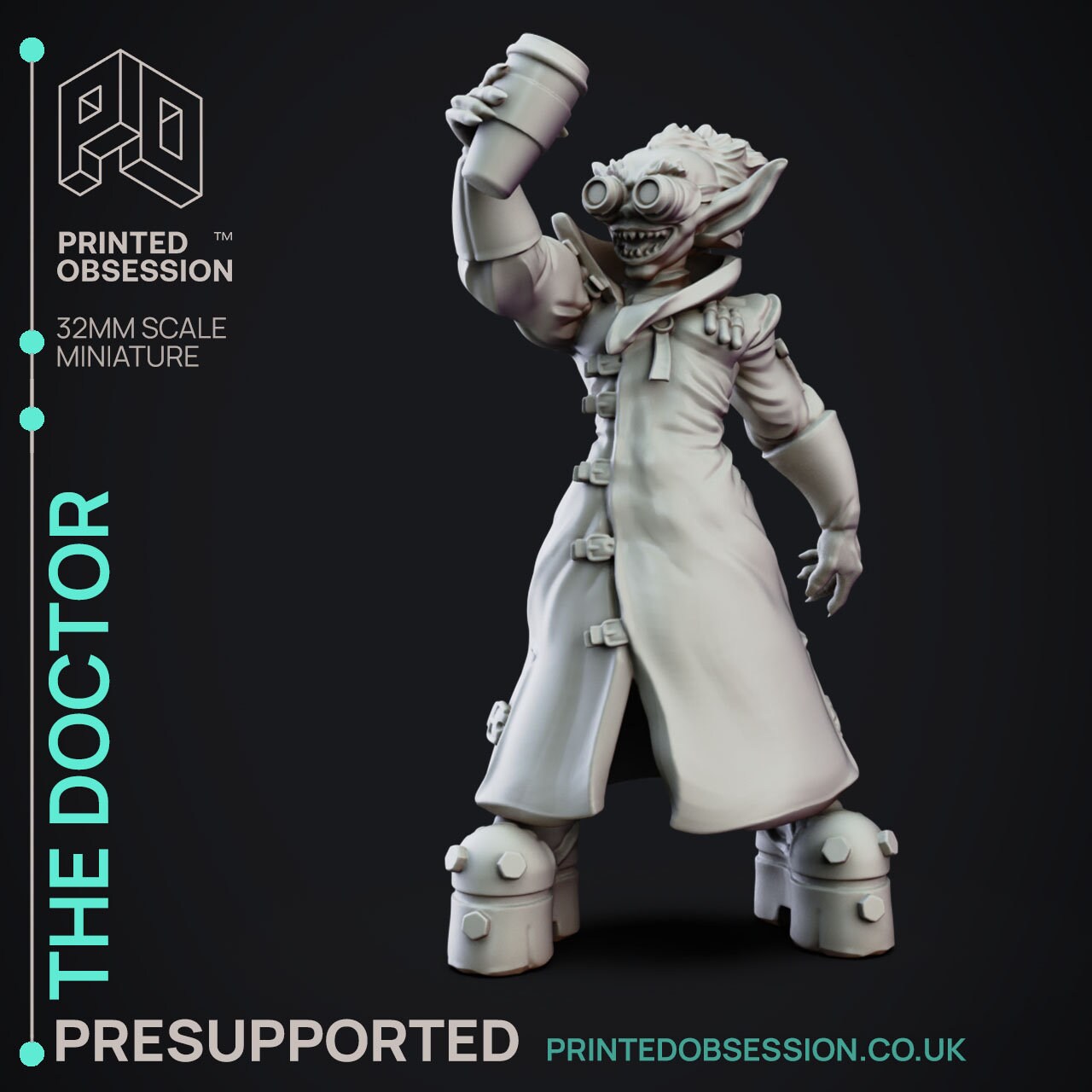 Goblin Scientist Goblin Brewers 32mm Scale Printed - Etsy