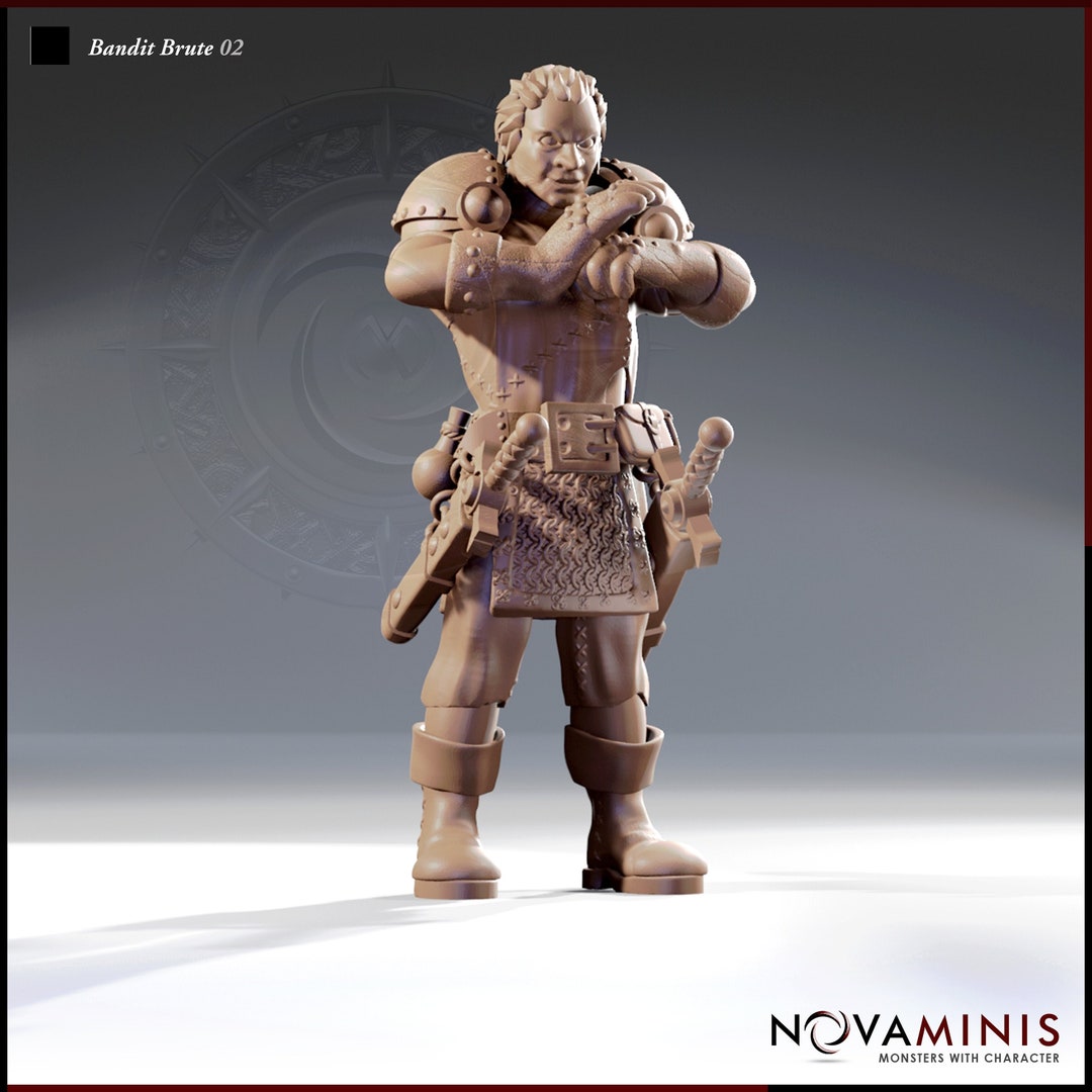 Bandit Brute 02 Slave River Guild Brazen Bandits Novaminis 3D Printed ...