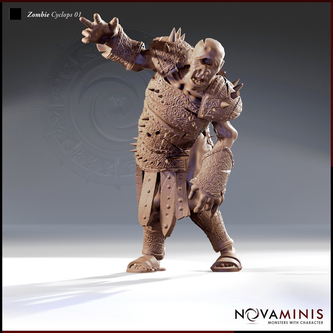 Zombie Cyclops 01 Mors Mihi Lucrum More Motley Zombies Novaminis 3D ...