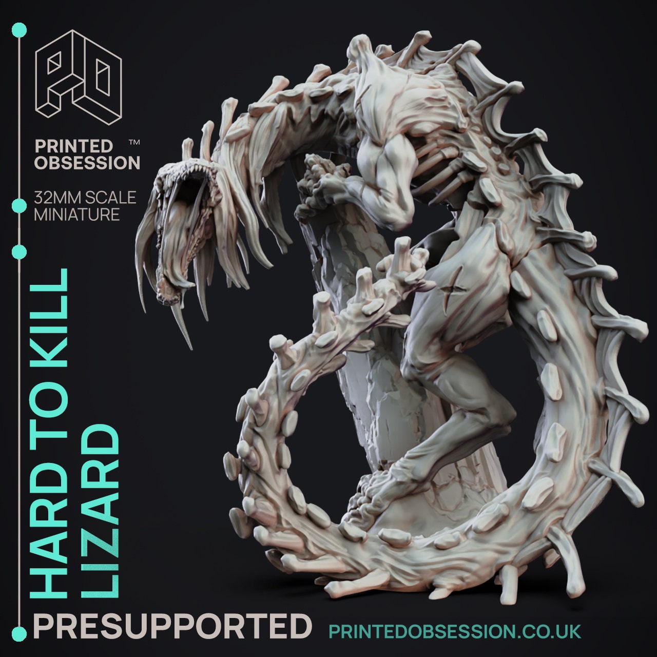 Hard to Kill Lizard SCP 32mm Scale Printed Obsession - Etsy UK