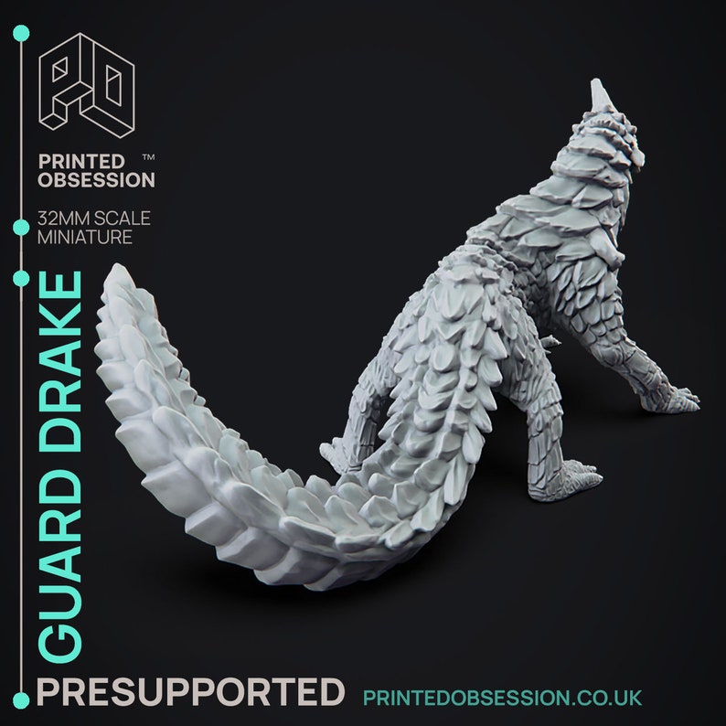 Guard Drake | Monsters of the Multiverse | 32mm Scale | Printed ...