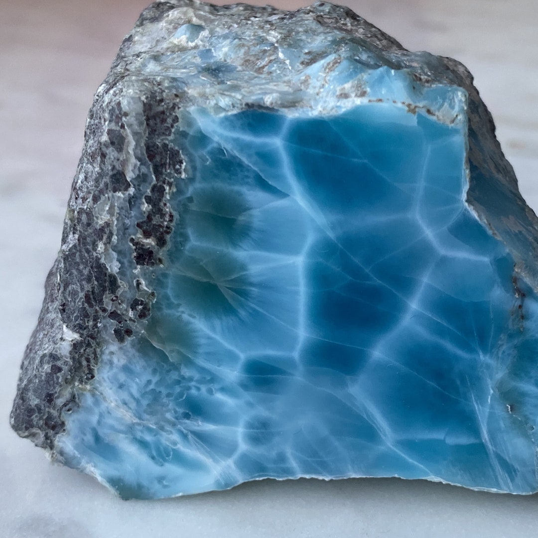 Larimar Museum Quality Huge Best Deep Blue Pektolite Dominican Republic ...