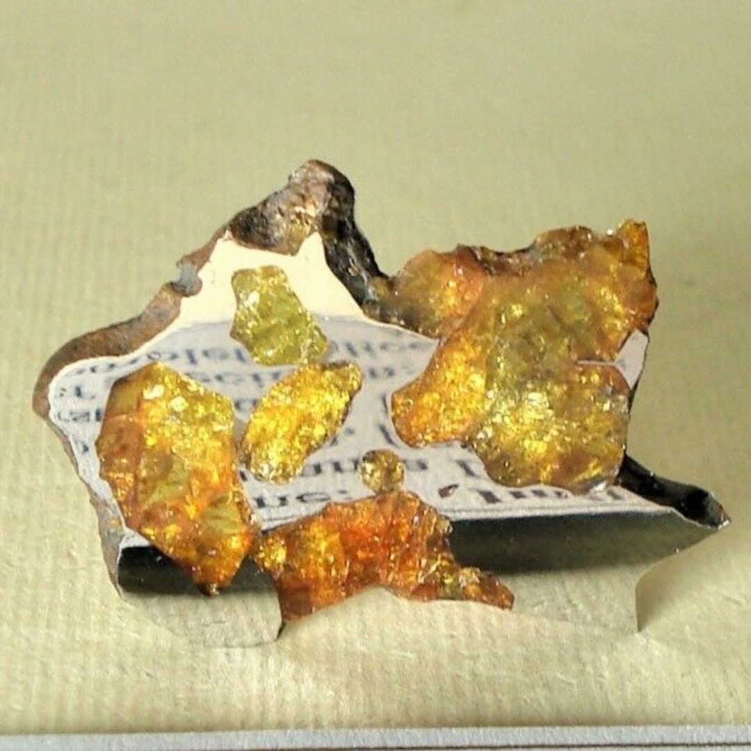 Museum Quality Imilac Pallasite Meteorite Top Quality Full Slice Chile ...