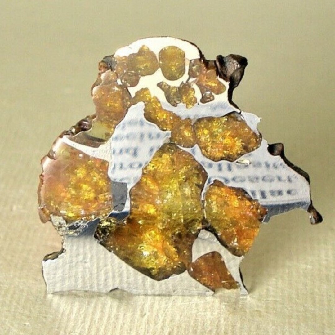 Museum Quality Imilac Pallasite Meteorite Top Quality Full Slice Chile ...