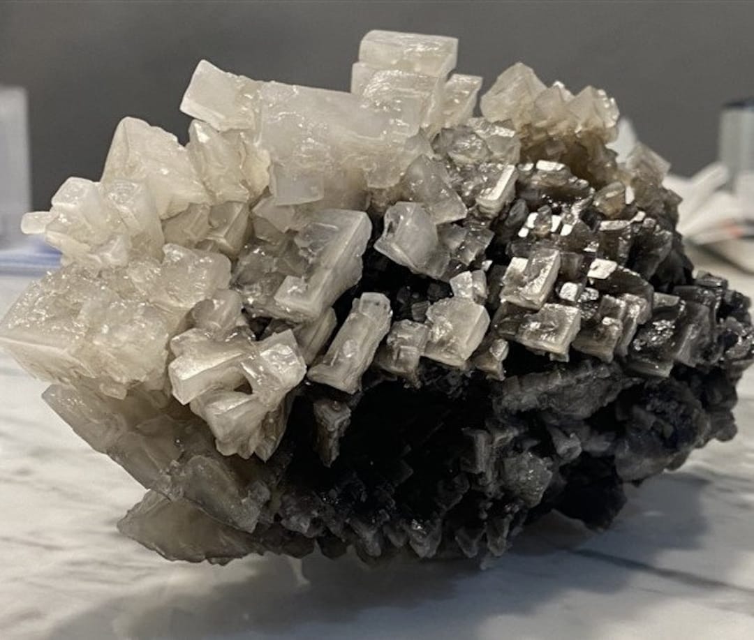 Top Quality RARE Skeletal Halite Bicolour Crystals Natural Rare Big ...