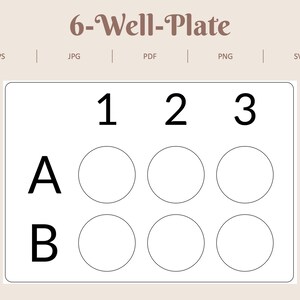 Printable Editable Laboratory Microplate Well Plate Template - 6/12/24 ...