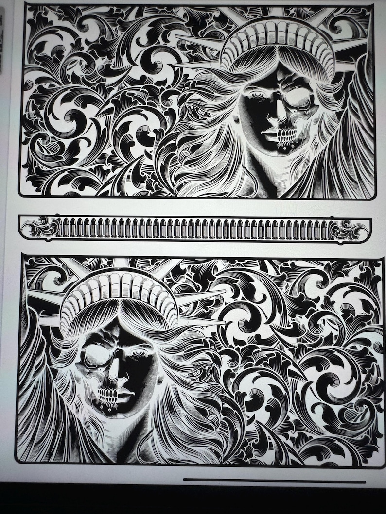 Ammo Can Lady Liberty Scroll Work - Etsy