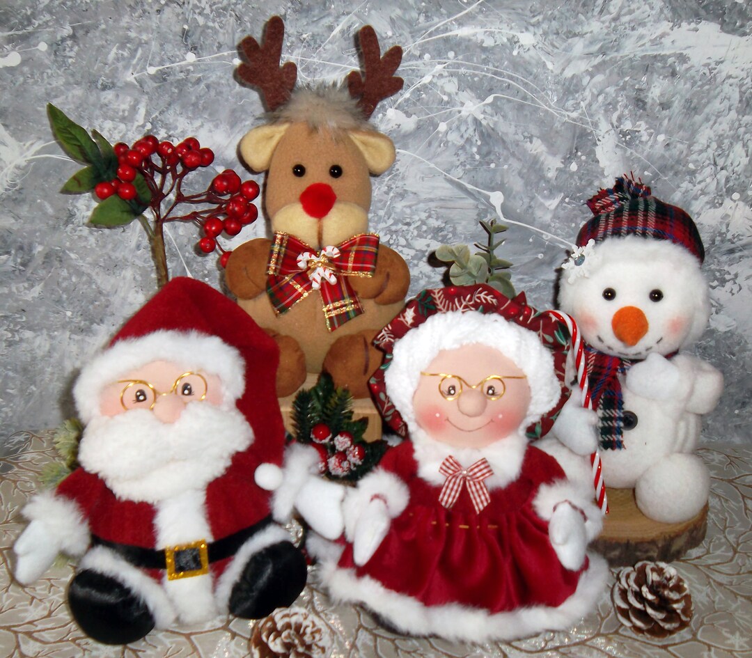 Christmas Characters in Fleece Fabric - Etsy