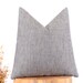 Gray Textured Pillow Cover, Textured Euro Sham, Heavy Soft Fabric ...