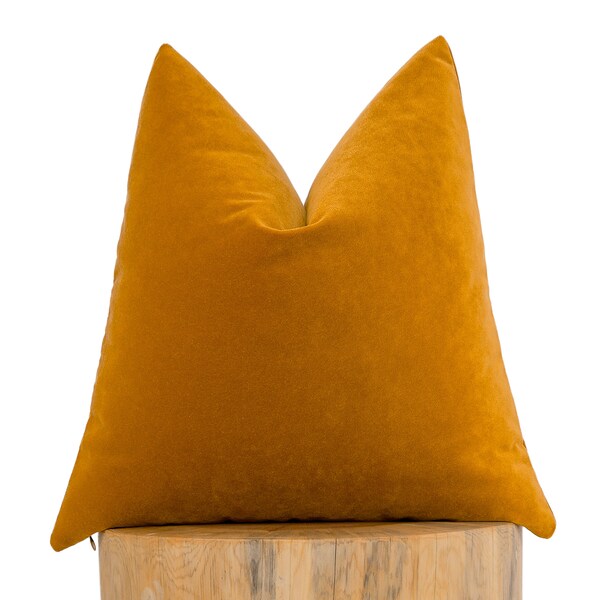 Mustard Velvet Pillow - Etsy