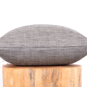 Gray Textured Pillow Cover, Textured Euro Sham, Heavy Soft Fabric ...