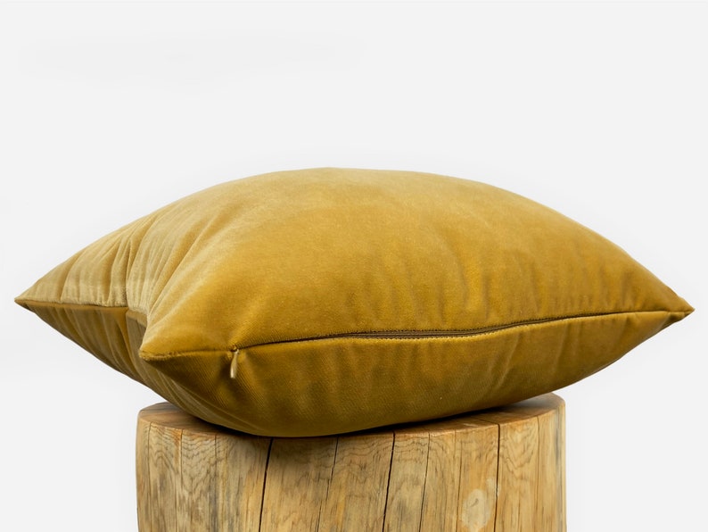 Mustard Velvet Pillow Cover, Custom Size Euro Sham - Etsy