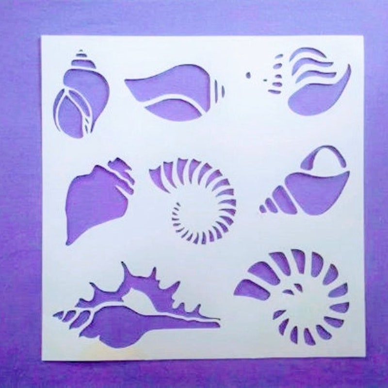 Sea Shell Stencils - Etsy