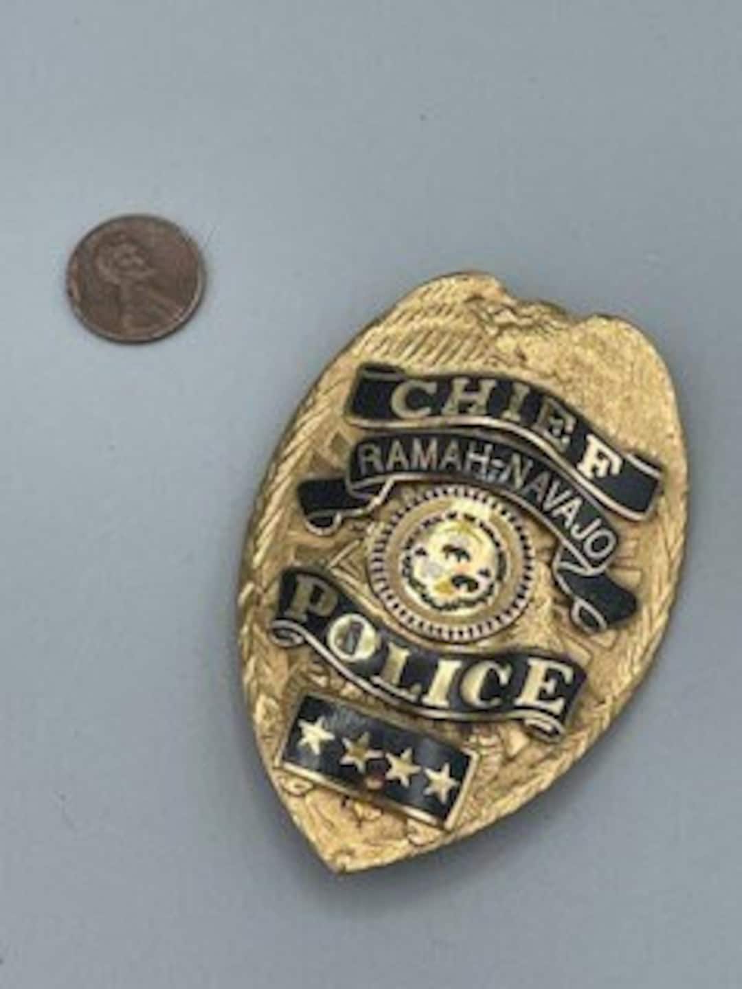 Vintage Obsolete Ramah-navajo Police Chief Badge - Etsy