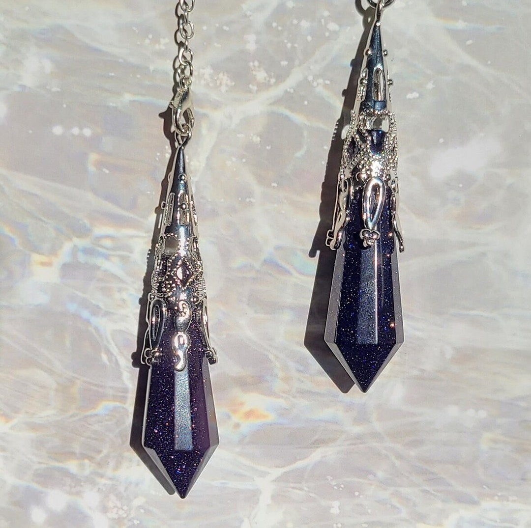 One (1) Blue Sandstone Pendulum | High Quality | Crystal Pendulum ...