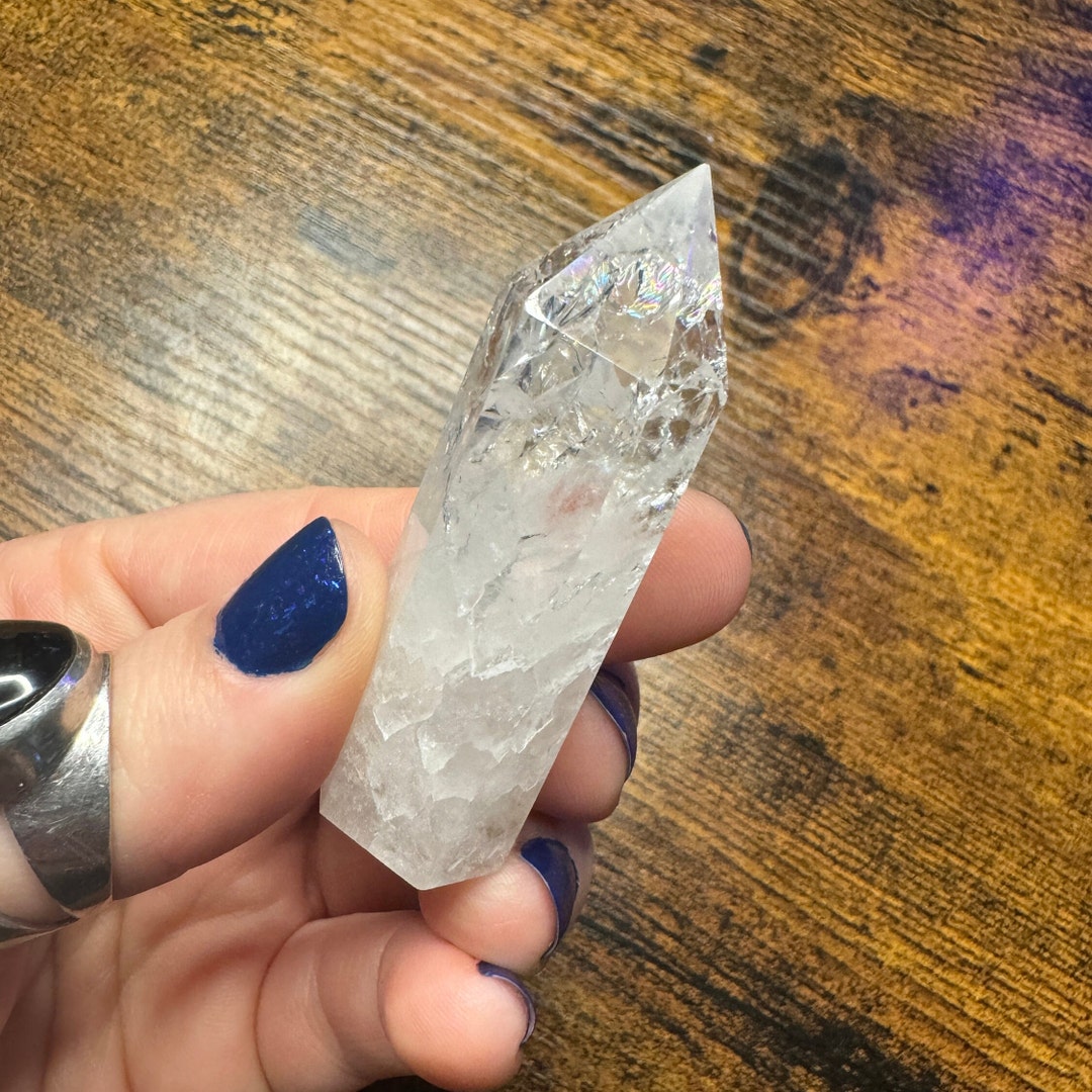 Mini Crackle Quartz Tower High Quality Fire and Ice Quartz Full of ...