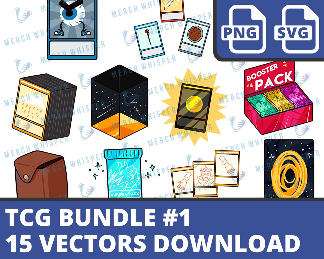 TCG SVG Bundle for Shirts // Trading Card PNG Sublimation Files ...