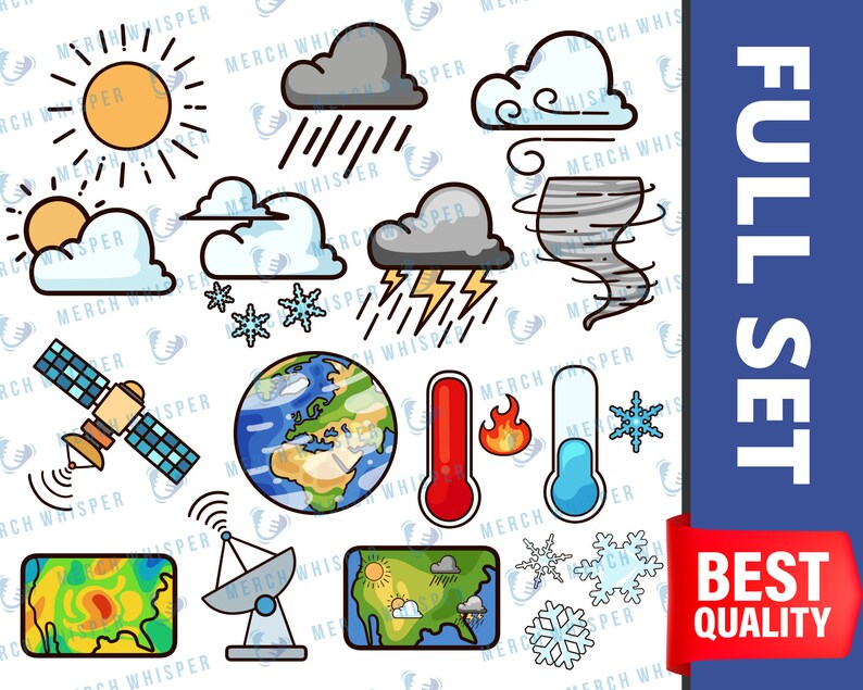 Meteorology SVG Bundle for Shirts // Meteorologist PNG Sublimation ...