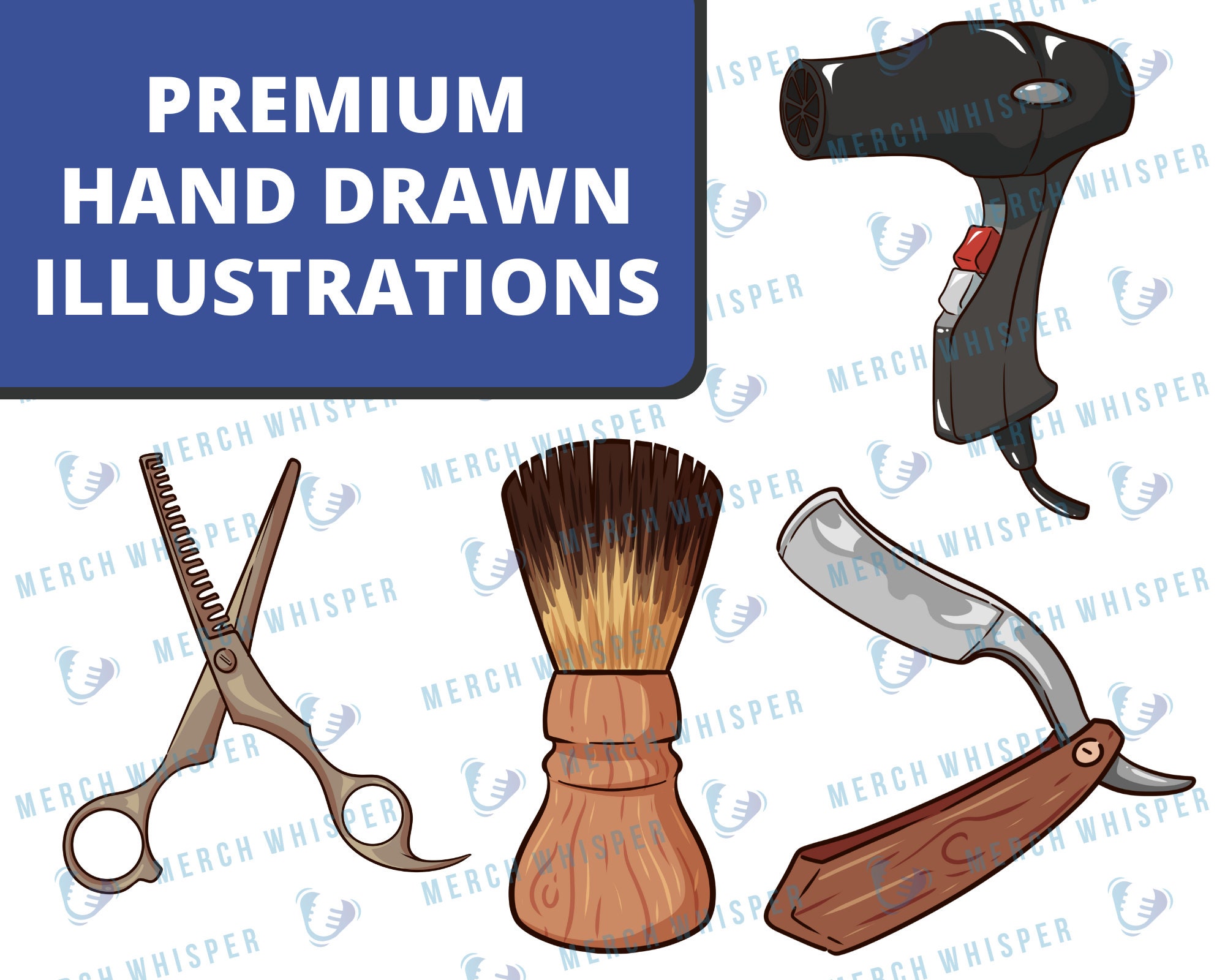 Hairdresser SVG Bundle for Shirts // Barber PNG Sublimation - Etsy