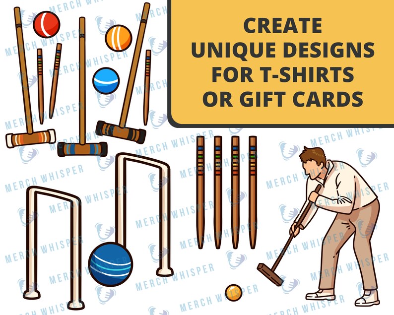 Croquet SVG Bundle for Shirts // Krocket PNG Sublimation Files // Golf ...