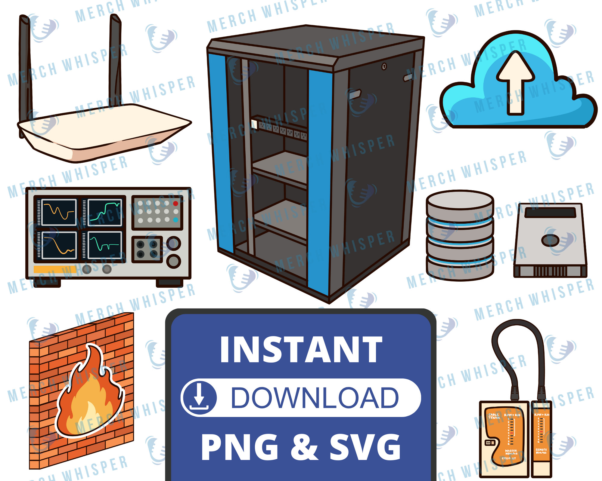 Network SVG Bundle for Shirts // Internet PNG Sublimation Files ...