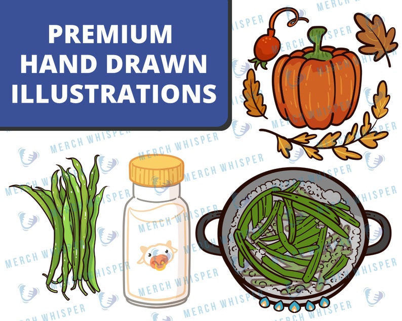 Green Bean SVG Bundle for Shirts // Casserole PNG Sublimation Files ...