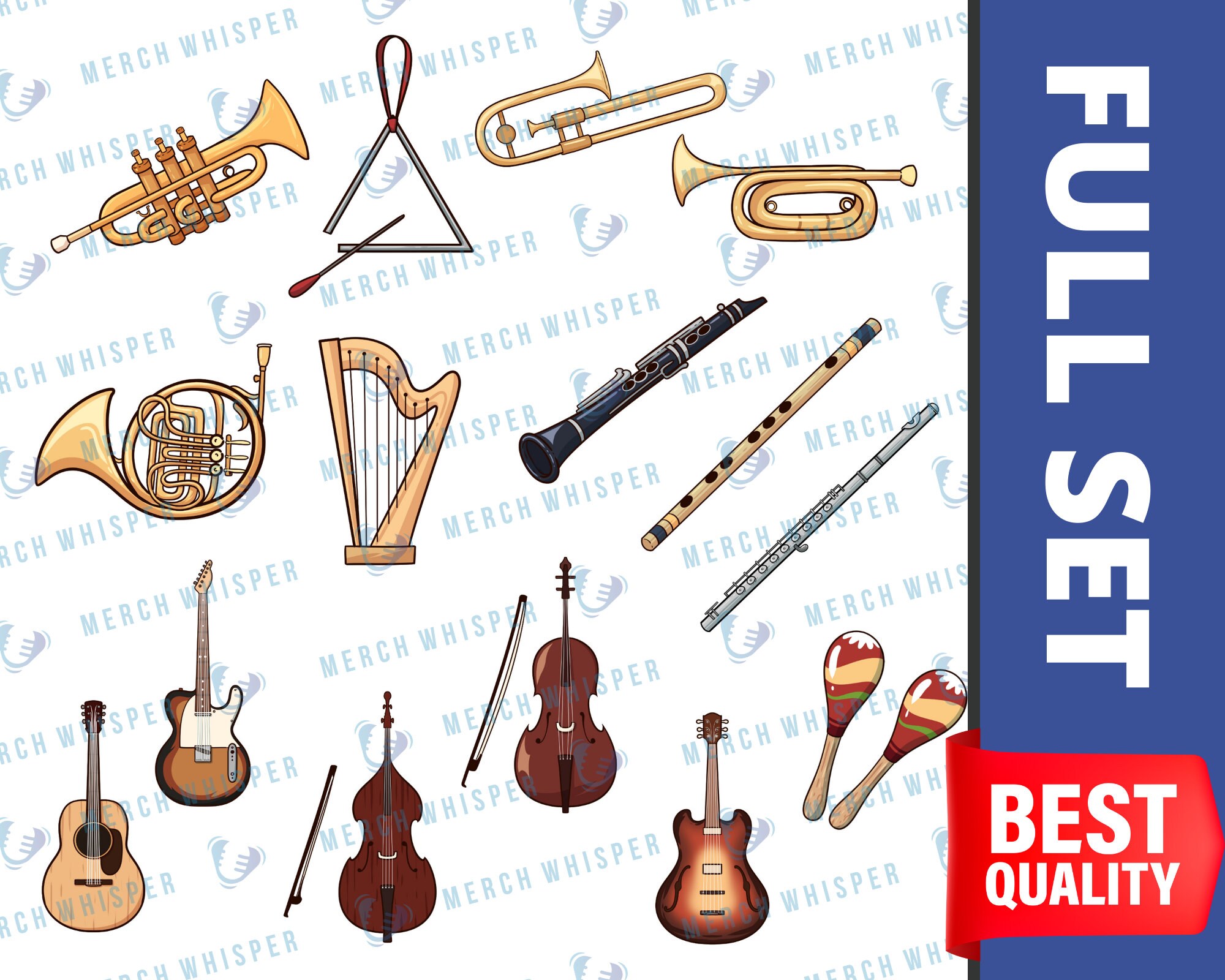 15 Music SVG Bundle, Musician PNG, Musicial Art, Instruments Prints ...