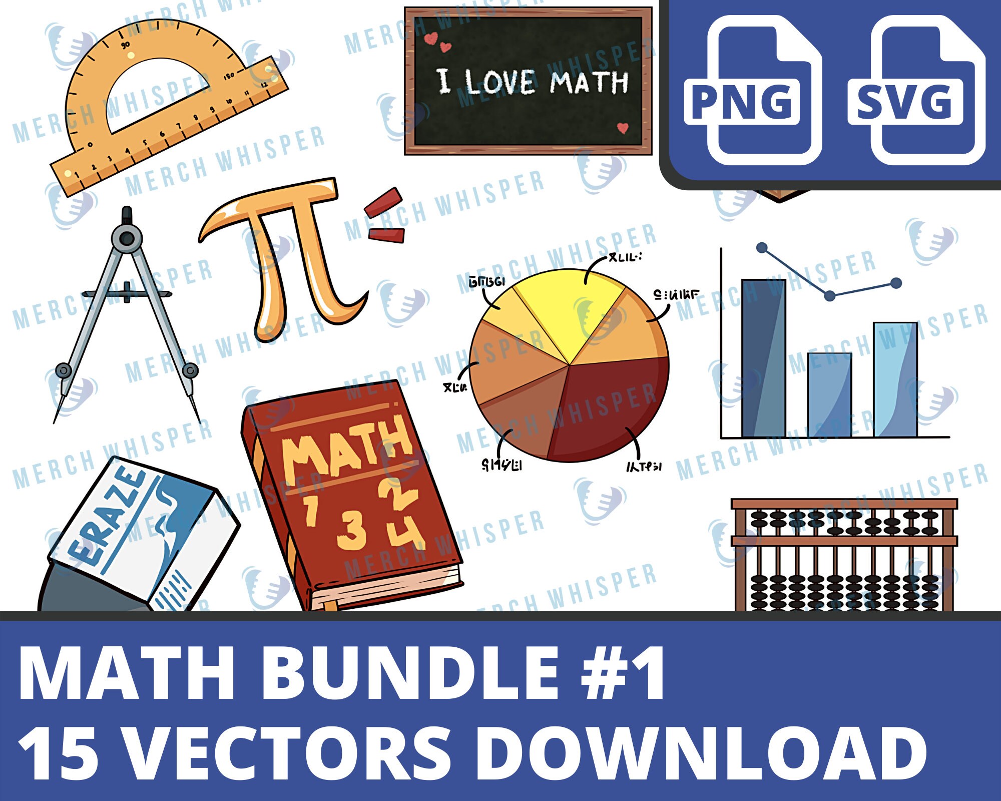 15 Math Teacher SVG School Sublimation Designs Student - Etsy