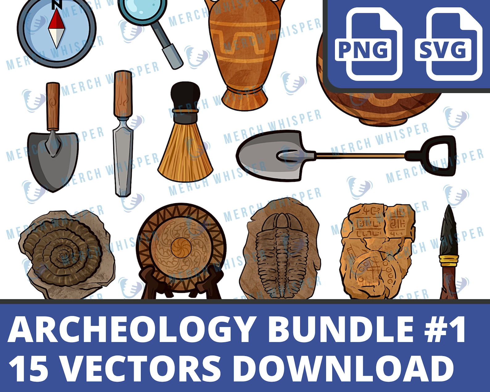 Archeology SVG Bundle for Shirts // Archeologist PNG Sublimation Files ...
