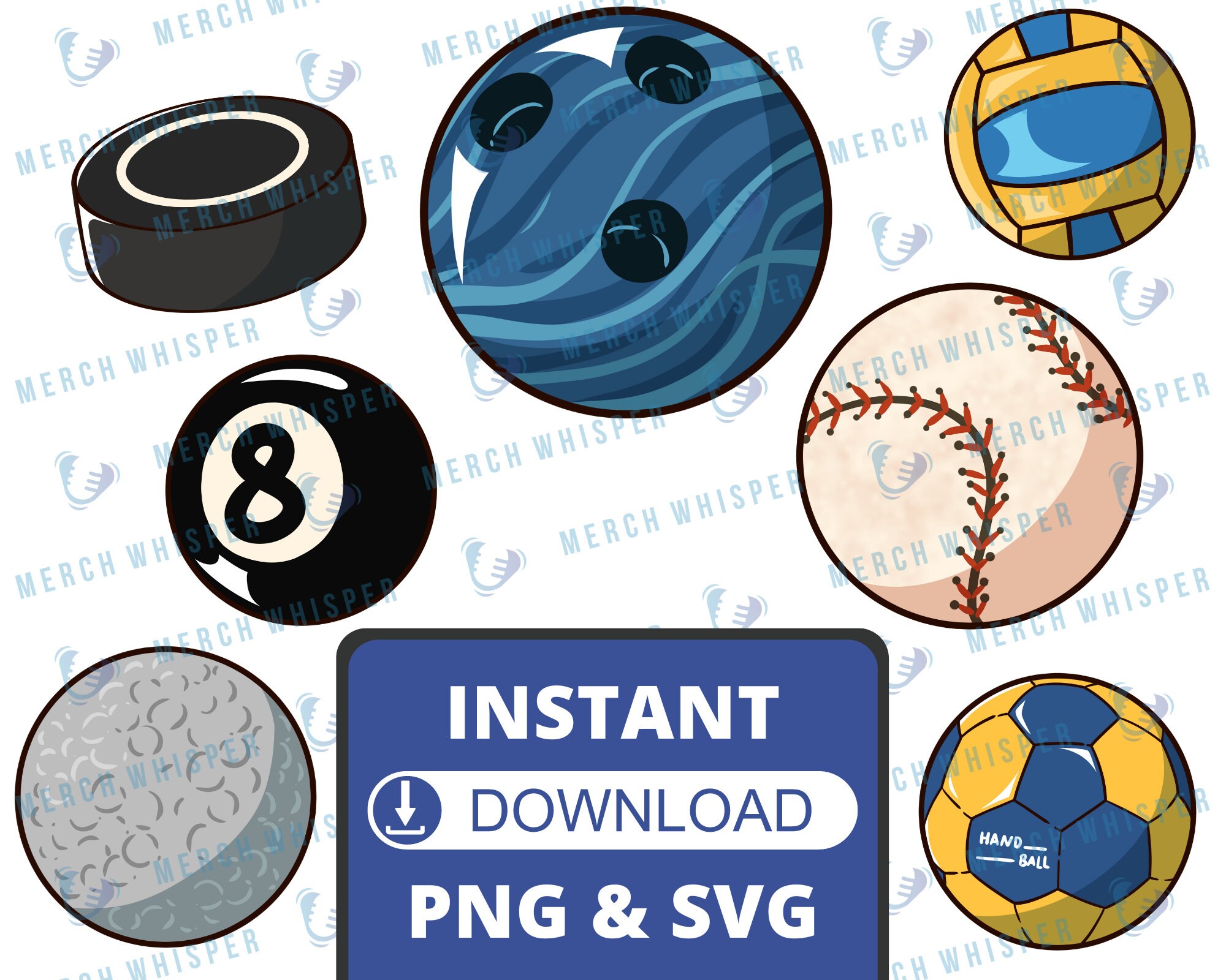 15 Sports Balls Clipart Bundle, Soccer Ball PNG File, Football Ball SVG ...