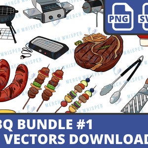15 Barbeque SVG Bundle, BBQ PNG, Grilling Clipart, Meat Smoker Shirt ...